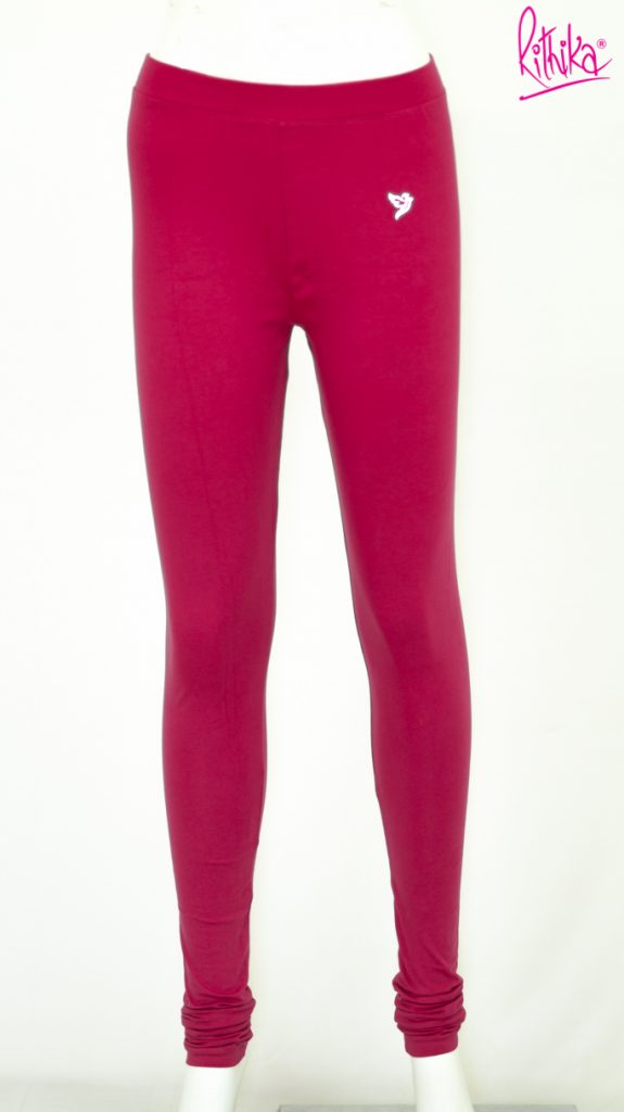 BRIGHT PINK ANKLE LENGTH LEGGING - Rithika Suites