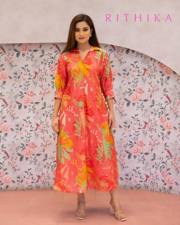 PINK KURTI - Rithika Suits
